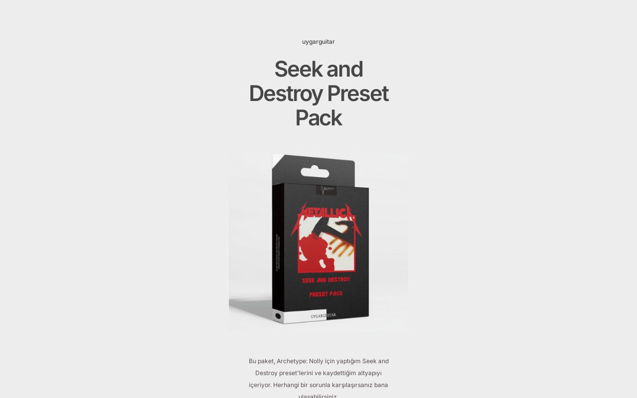 Seek and Destroy Preset Pack